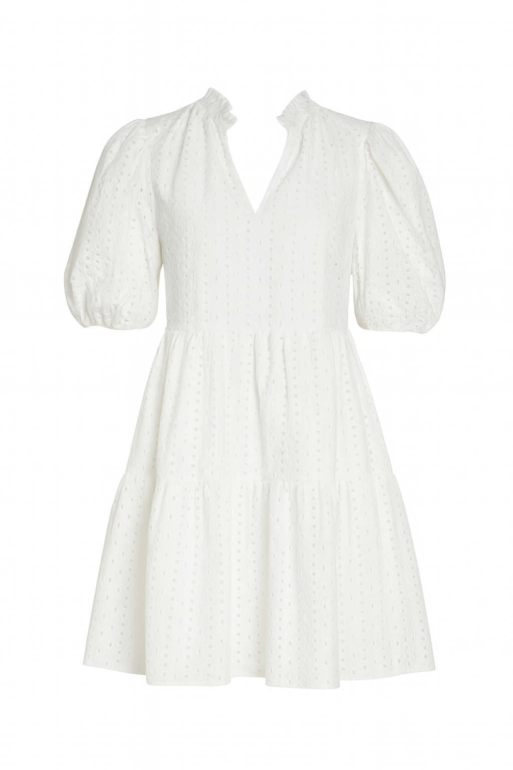 Jacey Babydoll Eyelet Mini Dress | La Vera Boutique